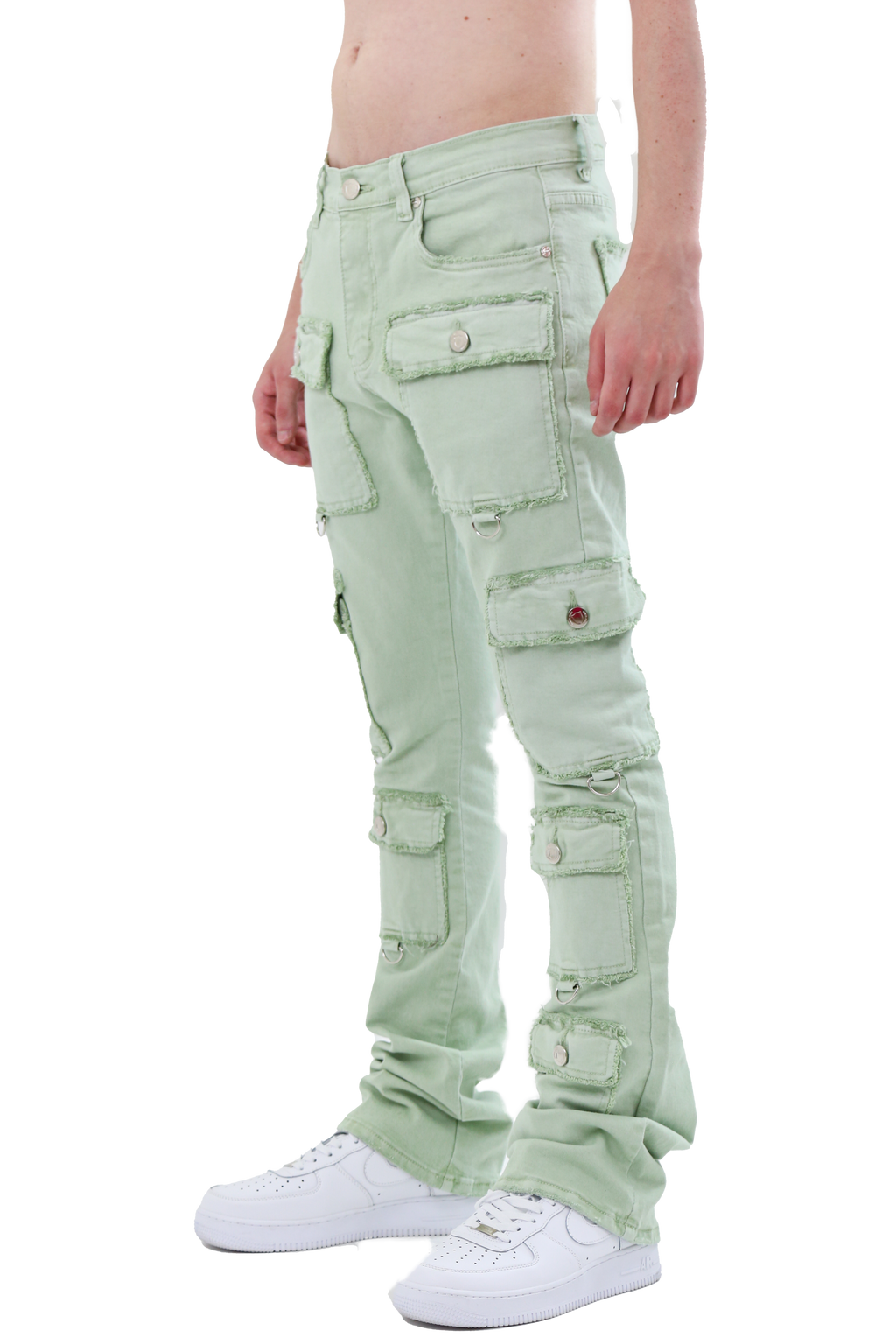 MULTI POCKET MID-RISE STACKED JEANS – Armor Jeans