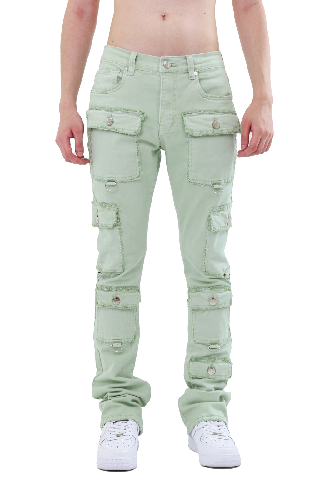 MULTI POCKET MID-RISE STACKED JEANS – Armor Jeans